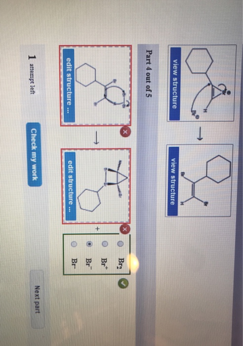 Solved view structure view structure Part 4 out of 5 O Br | Chegg.com
