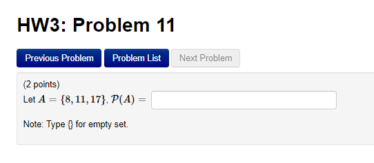 Solved HW3: Problem 11 Previous Problem Problem List Next | Chegg.com