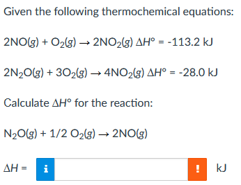 Solved Given the following thermochemical equations: | Chegg.com