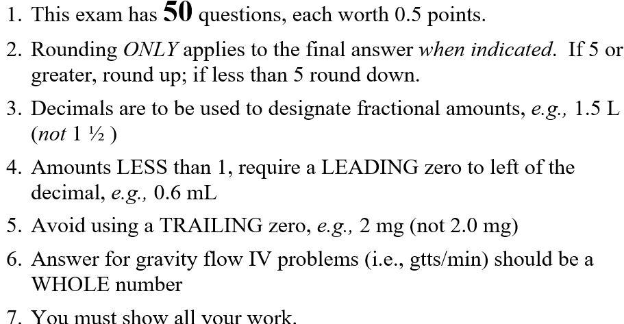 Solved 1. This exam has 50 questions, each worth 0.5 points. | Chegg.com