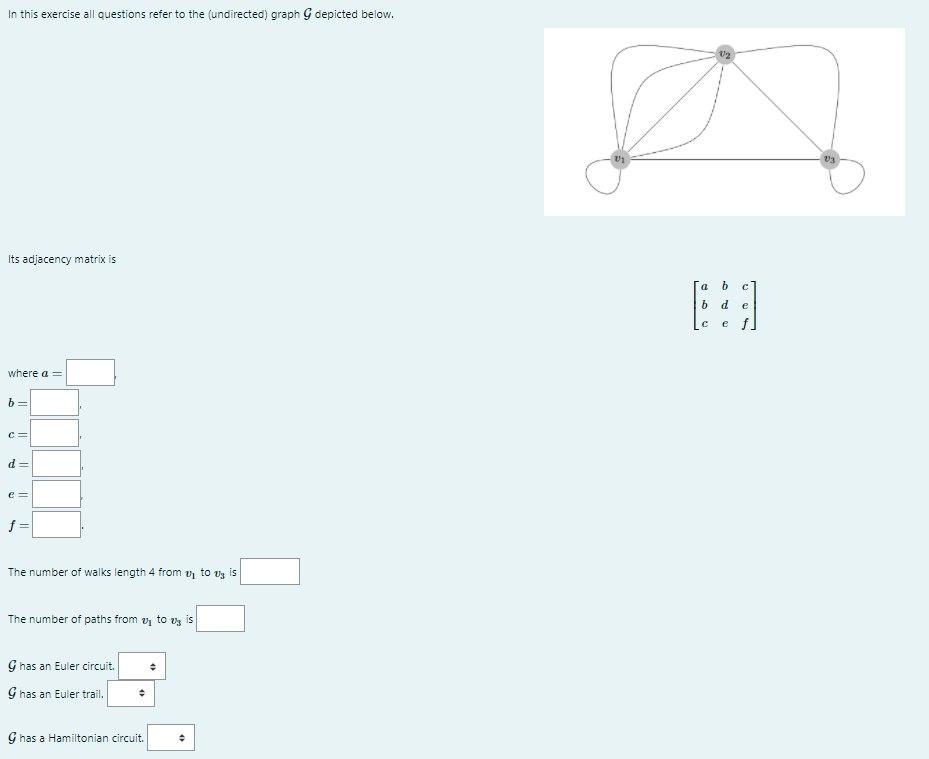 Solved In this exercise all questions refer to the | Chegg.com