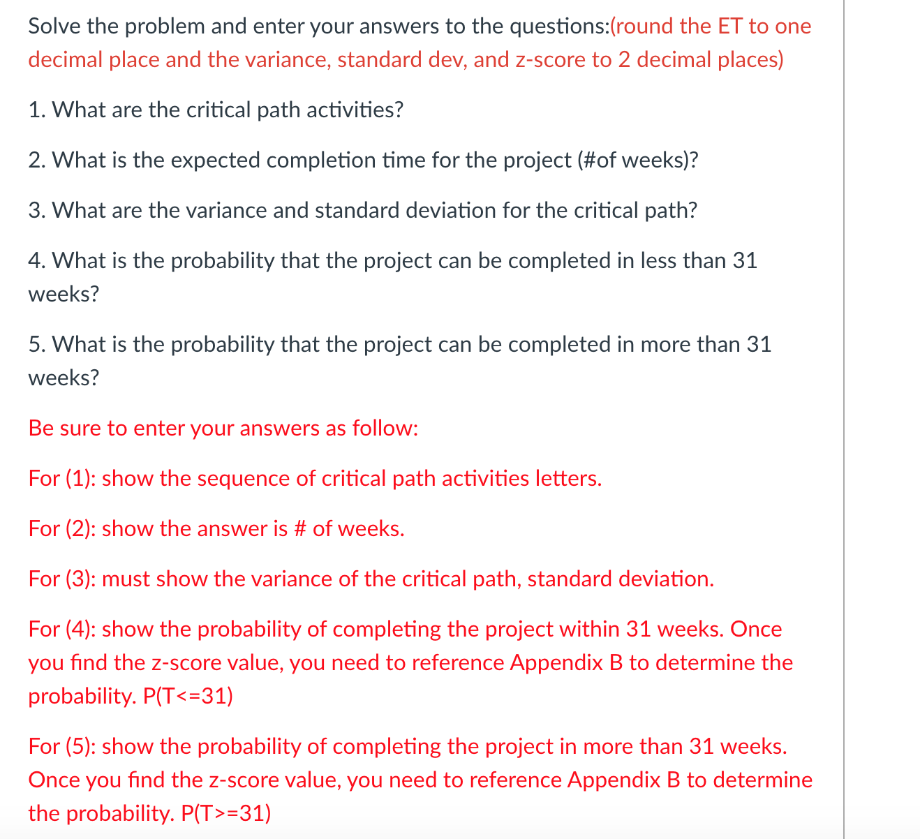 Solved Project Scheduling with Uncertain Time:Solve the | Chegg.com