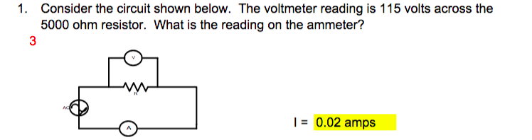 Solved 1. Consider the circuit shown below. The voltmeter | Chegg.com