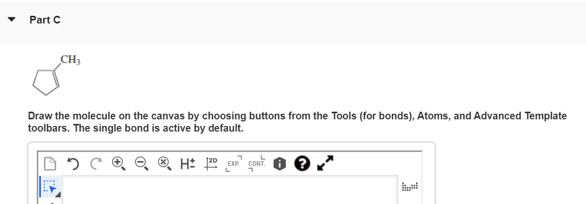 Solved Part A CHCHCH=CH2 Draw the molecule on the canvas by | Chegg.com