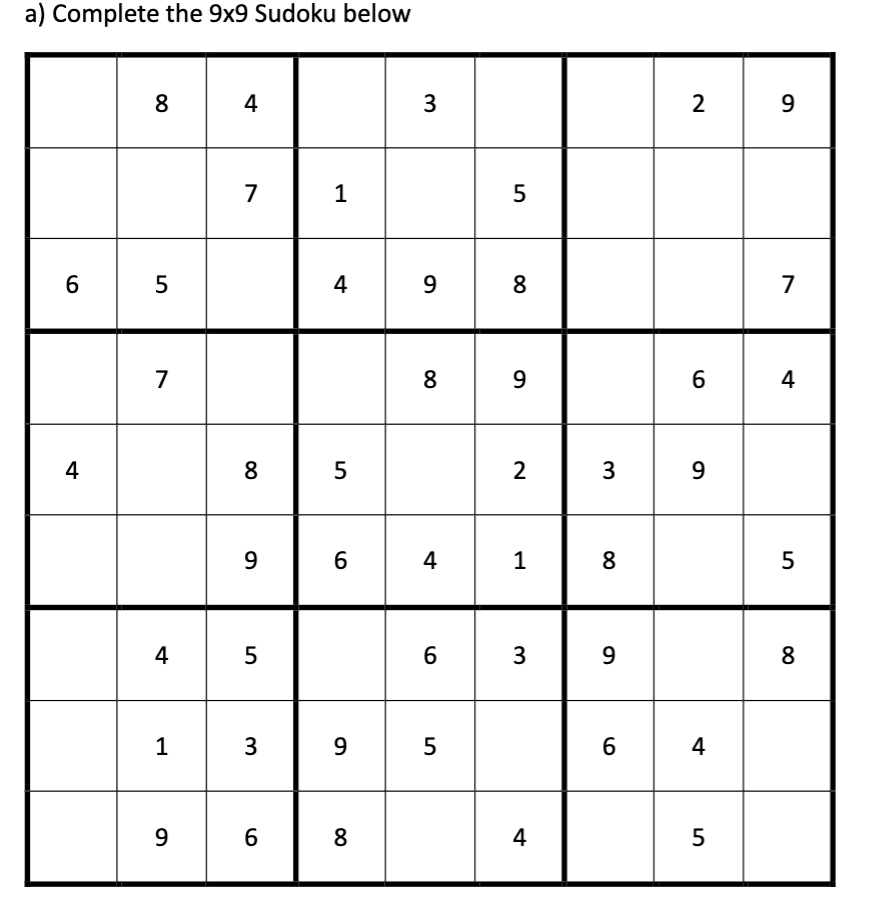 Solved a) Complete the 3×3 Magic Square below | Chegg.com
