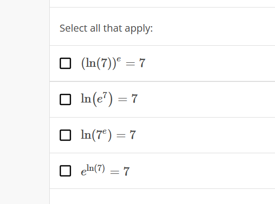 Solved Which of the following equations uses the inverse | Chegg.com