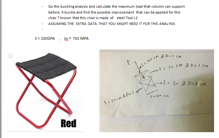 Solved Do the buckling analysis and calculate the maximum | Chegg.com