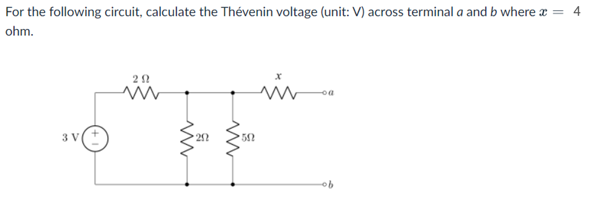 Solved What is the equivalent resistance (unit: ohm) of the | Chegg.com