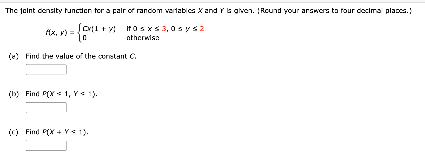 Solved The Joint Density Function For A Pair Of Random 0497