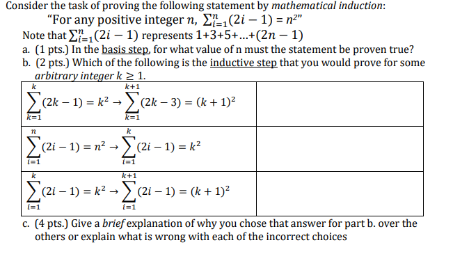 Solved Consider The Task Of Proving The Following Statement
