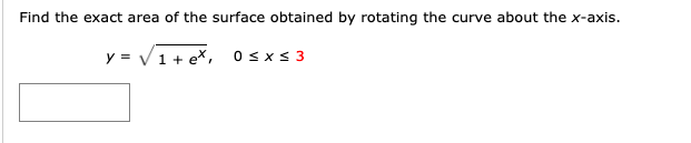 Solved The Given Curve Is Rotated About The X Axis Set Up 
