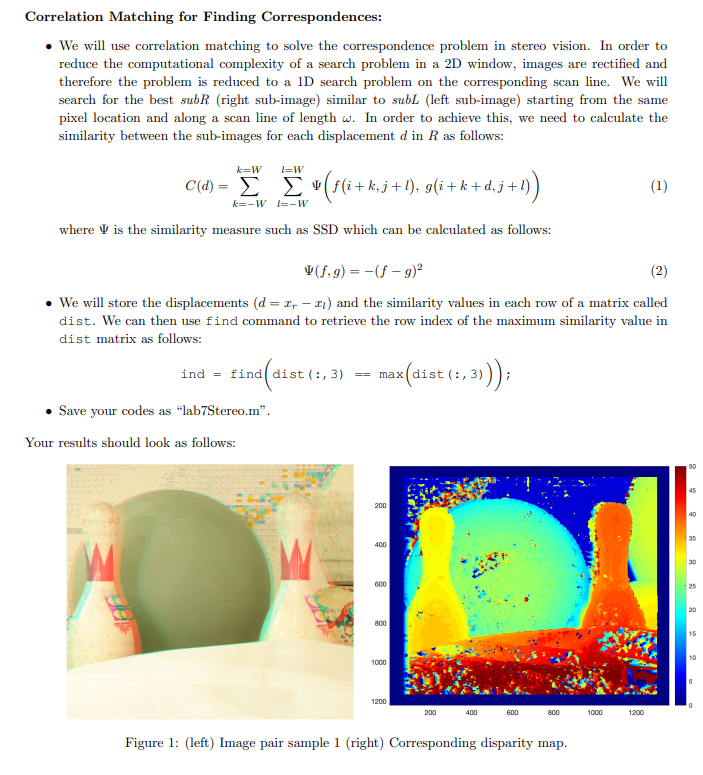 Correlation Matching for Finding Correspondences: - | Chegg.com