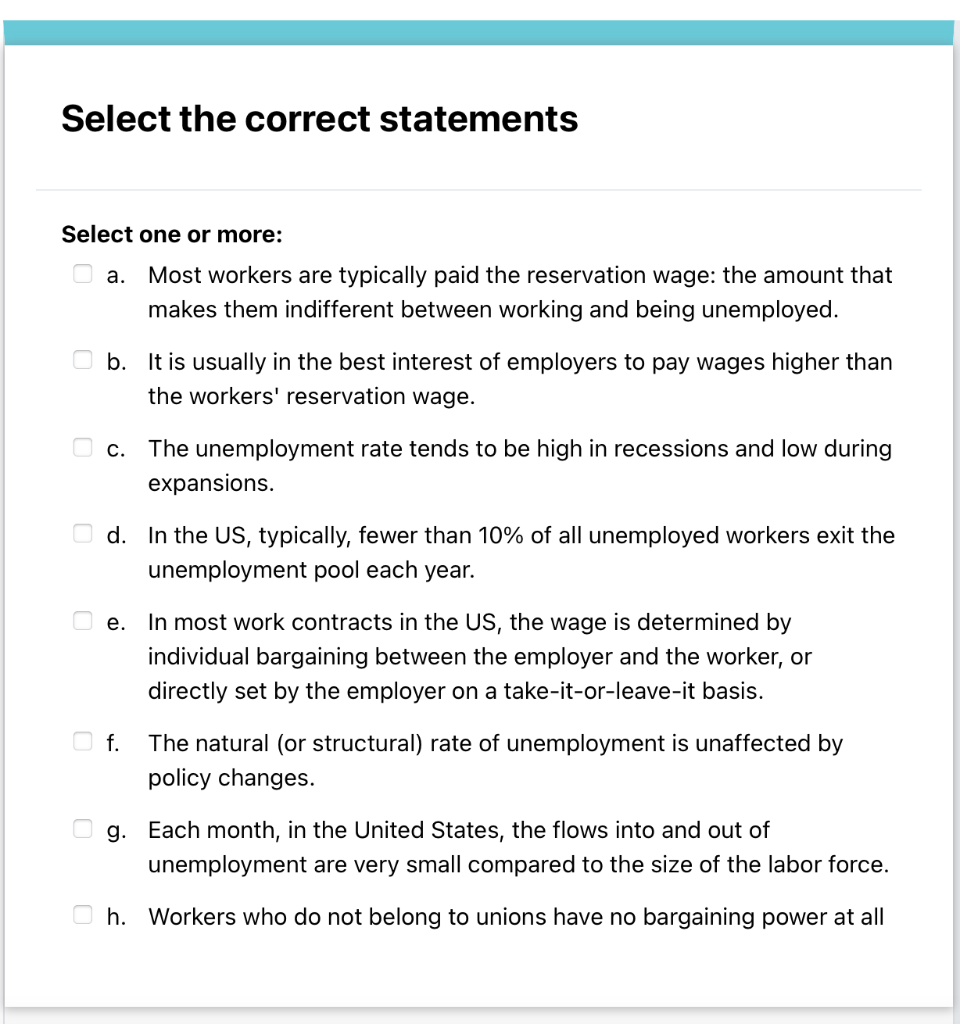 Solved Select the correct statements Select one or more: a. | Chegg.com