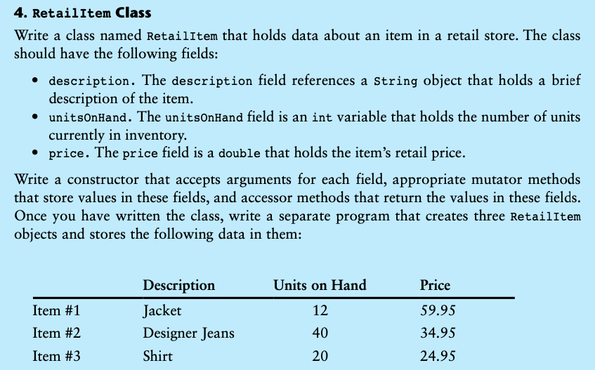 Solved The photo posted below is Programming Challenge 4 | Chegg.com