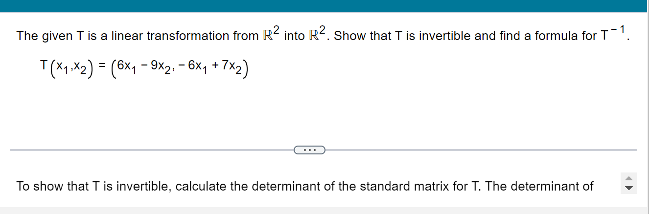 Solved The given T is a linear transformation from R2 into | Chegg.com