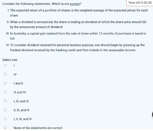 Solved Consider the following statements. Which is/are | Chegg.com