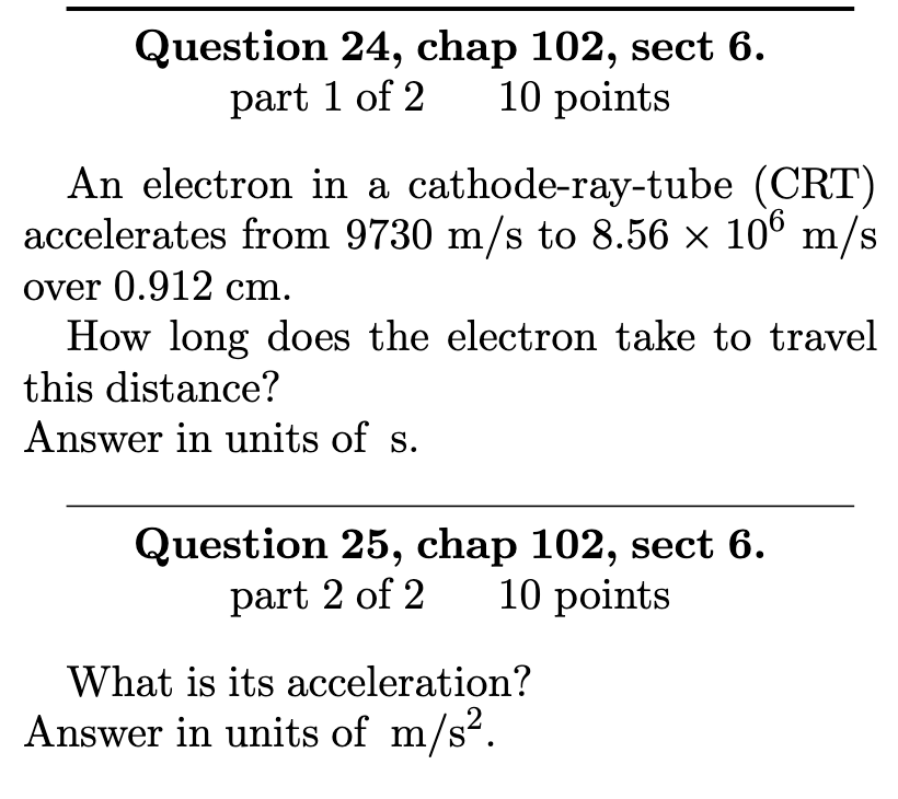 Solved Question 24, chap 102, sect 6 . part 1 of 210 points | Chegg.com