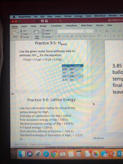 Solved Window He Powerpoint File Edit View Insert Format 