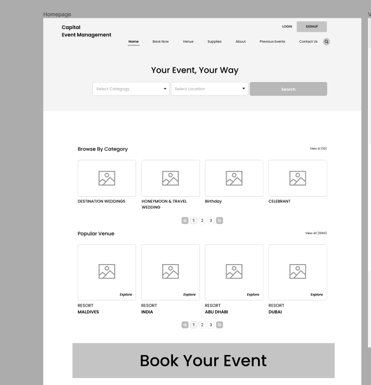 Solved I am doing an Event management project with backend | Chegg.com