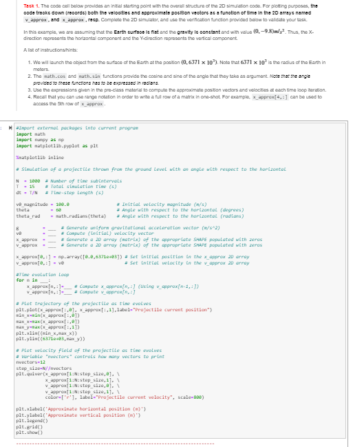 Solved Tack 1. The code coll below provides an initial | Chegg.com