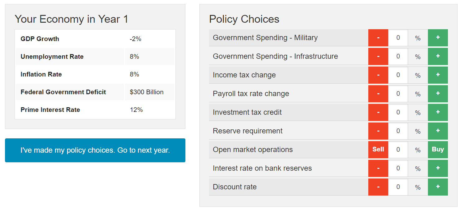 Solved What policy choices should be made for expansionary | Chegg.com