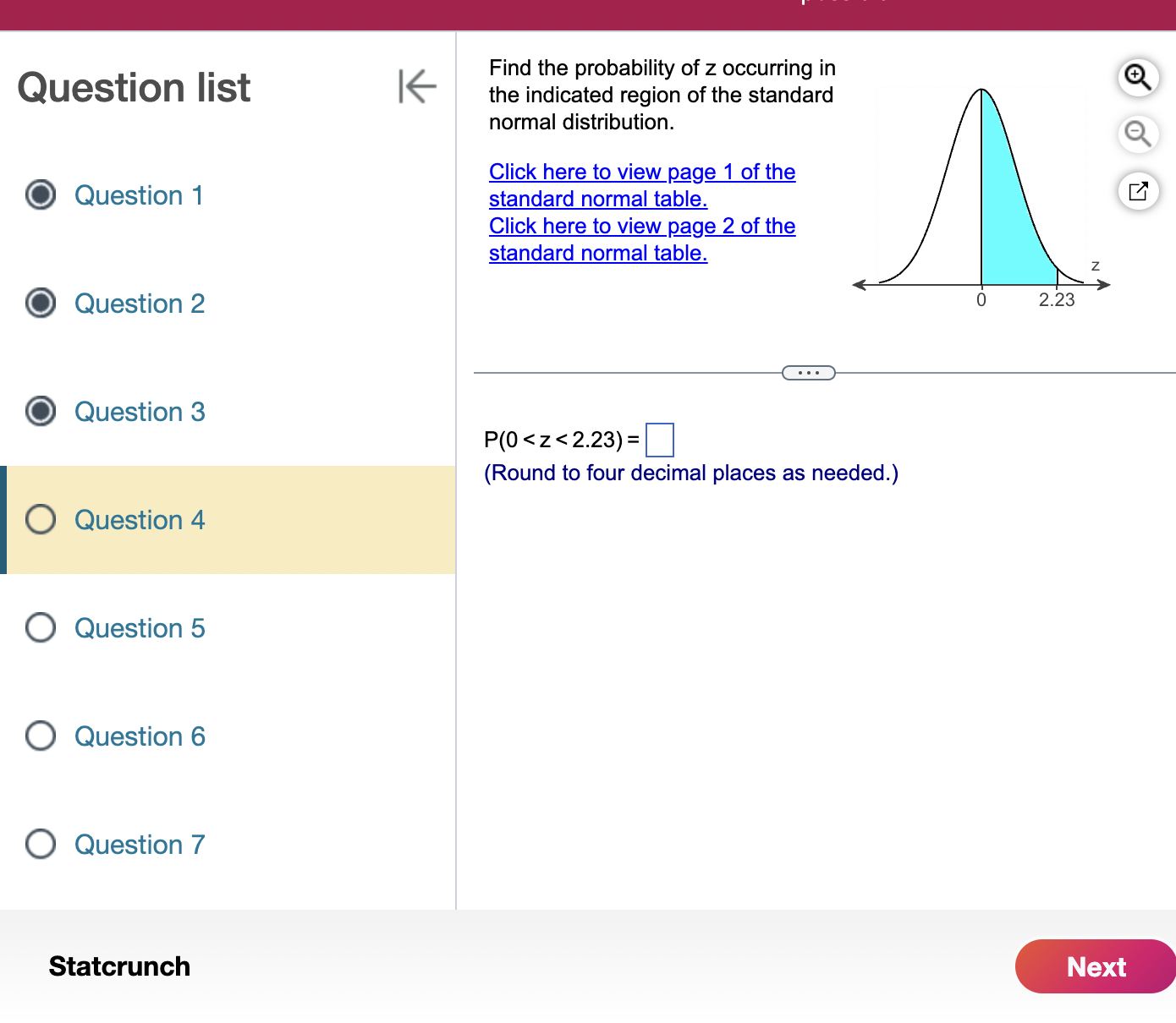 Solved Question list Question 1 Question 2 Question 3 | Chegg.com