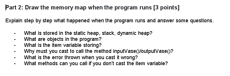 Solved Part 2 Draw The Memory Map When The Program Runs [3