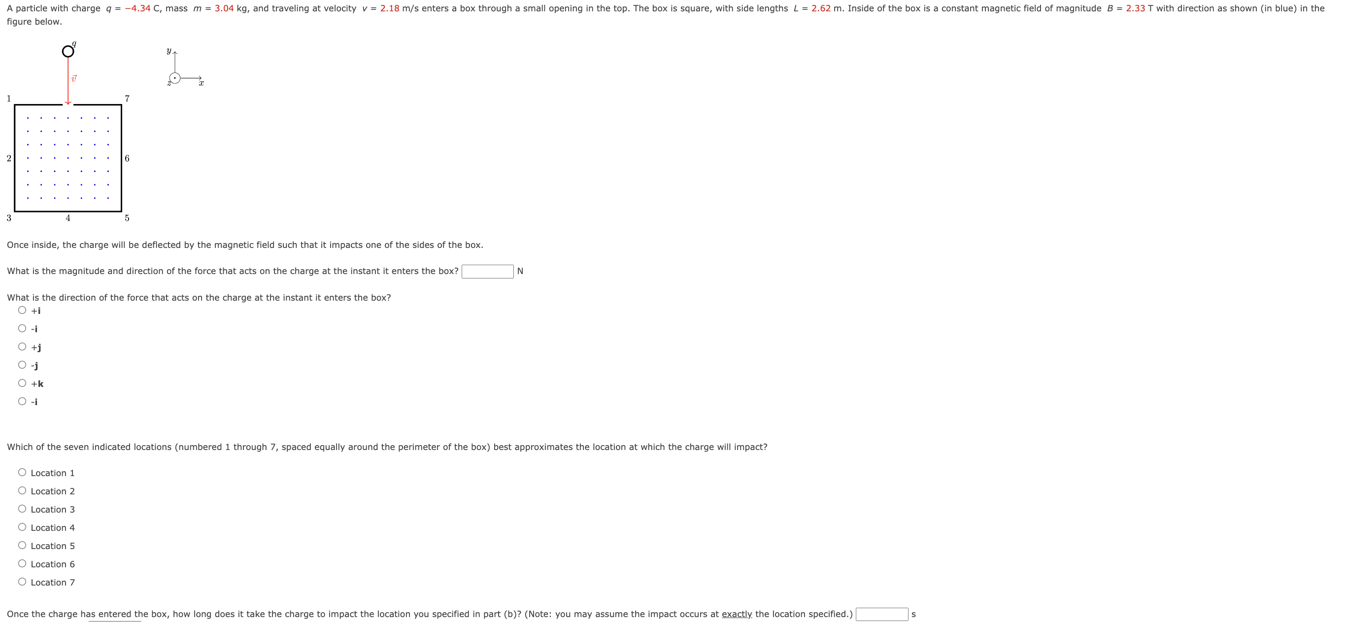 Solved figure below. Once inside, the charge will be | Chegg.com