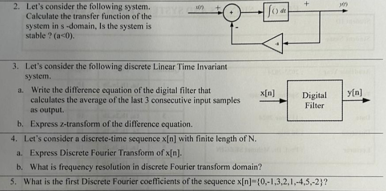 Solved 2. ﻿Let's consider the following system. Calculate | Chegg.com