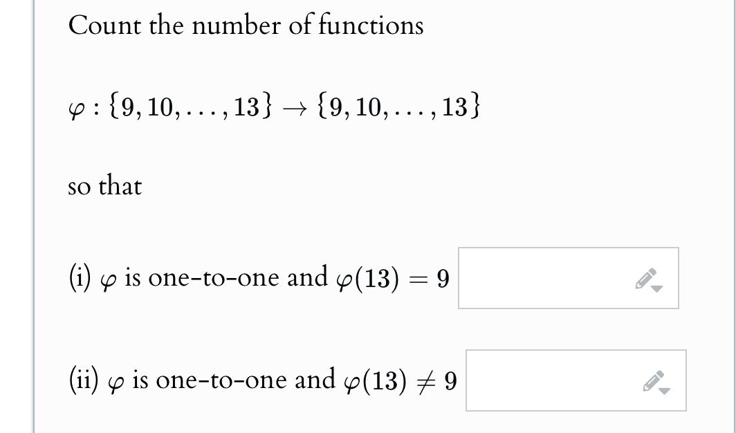 Solved Count the number of functions\phi | Chegg.com