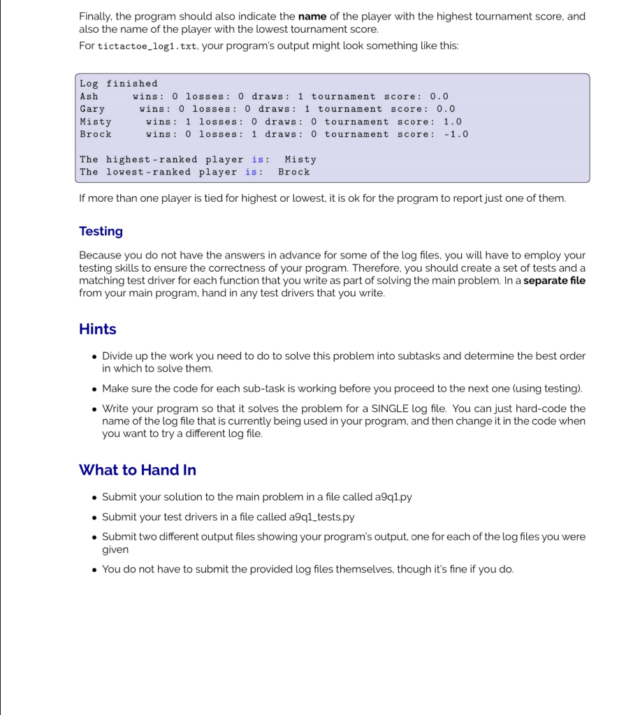 Solved It's time to put all of your Python skills to work. | Chegg.com