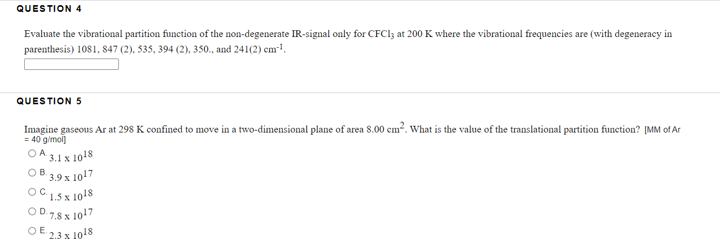 Solved Evaluate the vibrational partition function of the | Chegg.com