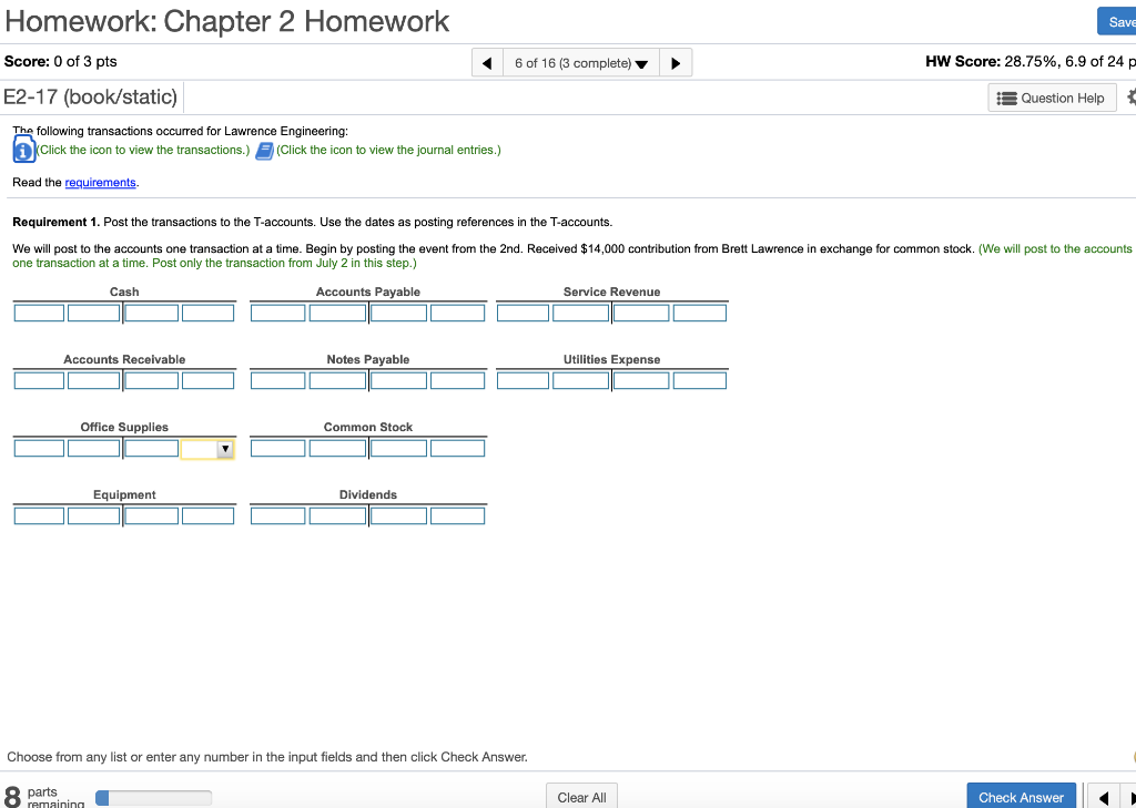 Solved Save Homework Chapter 2 Homework Score 0 Of 3 Pts