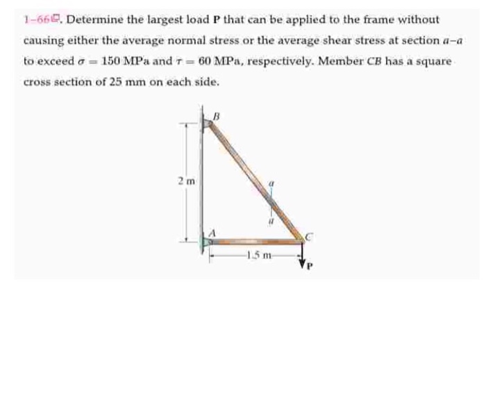 Solved Determine the largest load P that can be applied to | Chegg.com
