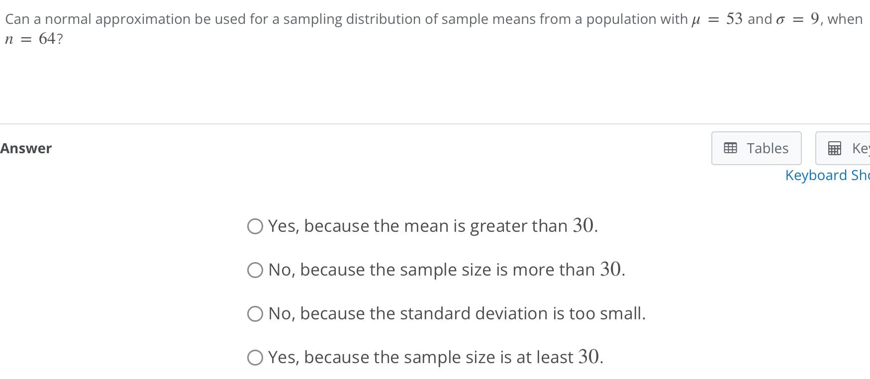 Solved Can A Normal Approximation Be Used For A Sampling
