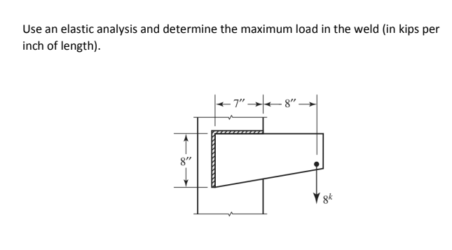 Solved Use an elastic analysis and determine the maximum | Chegg.com