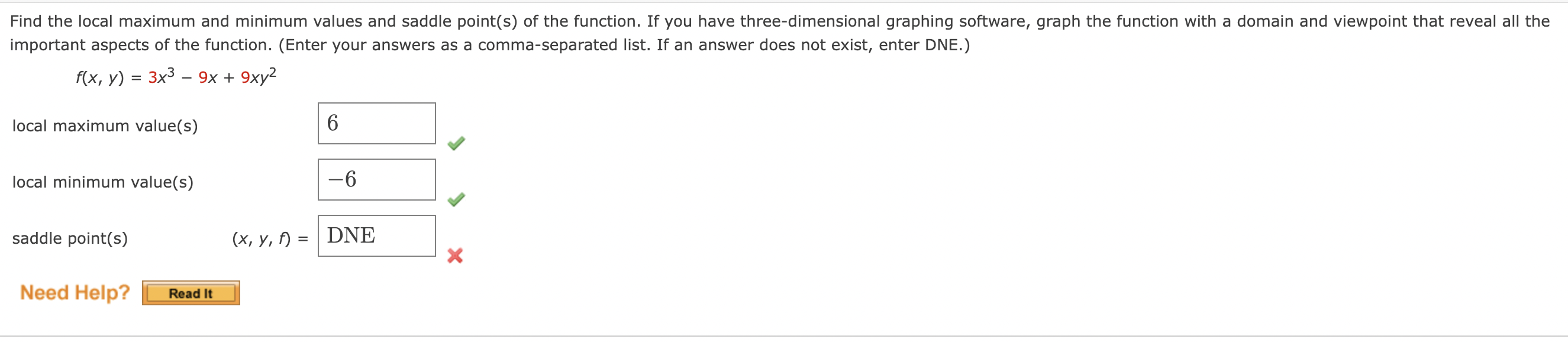 Solved important aspects of the function. (Enter your | Chegg.com