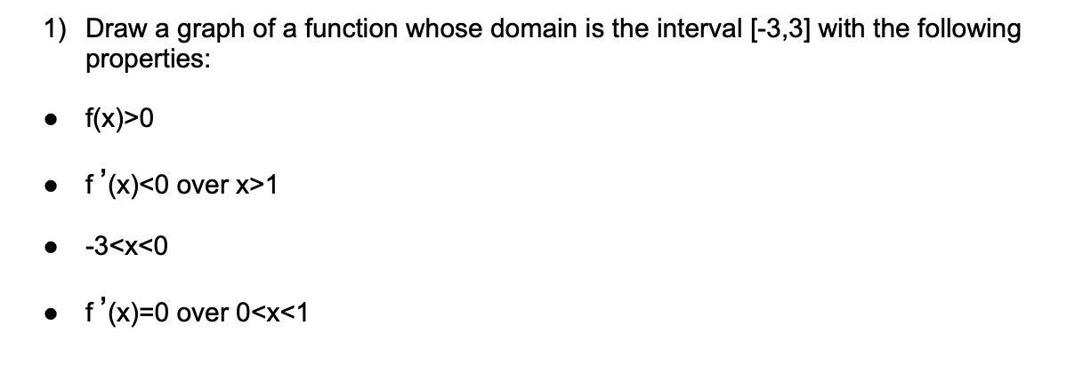 Solved Draw a graph of a function whose domain is the | Chegg.com