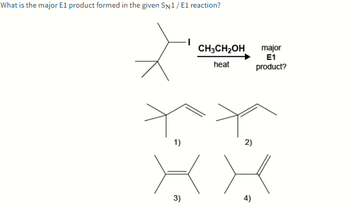 Solved What is the major El product formed in the given | Chegg.com