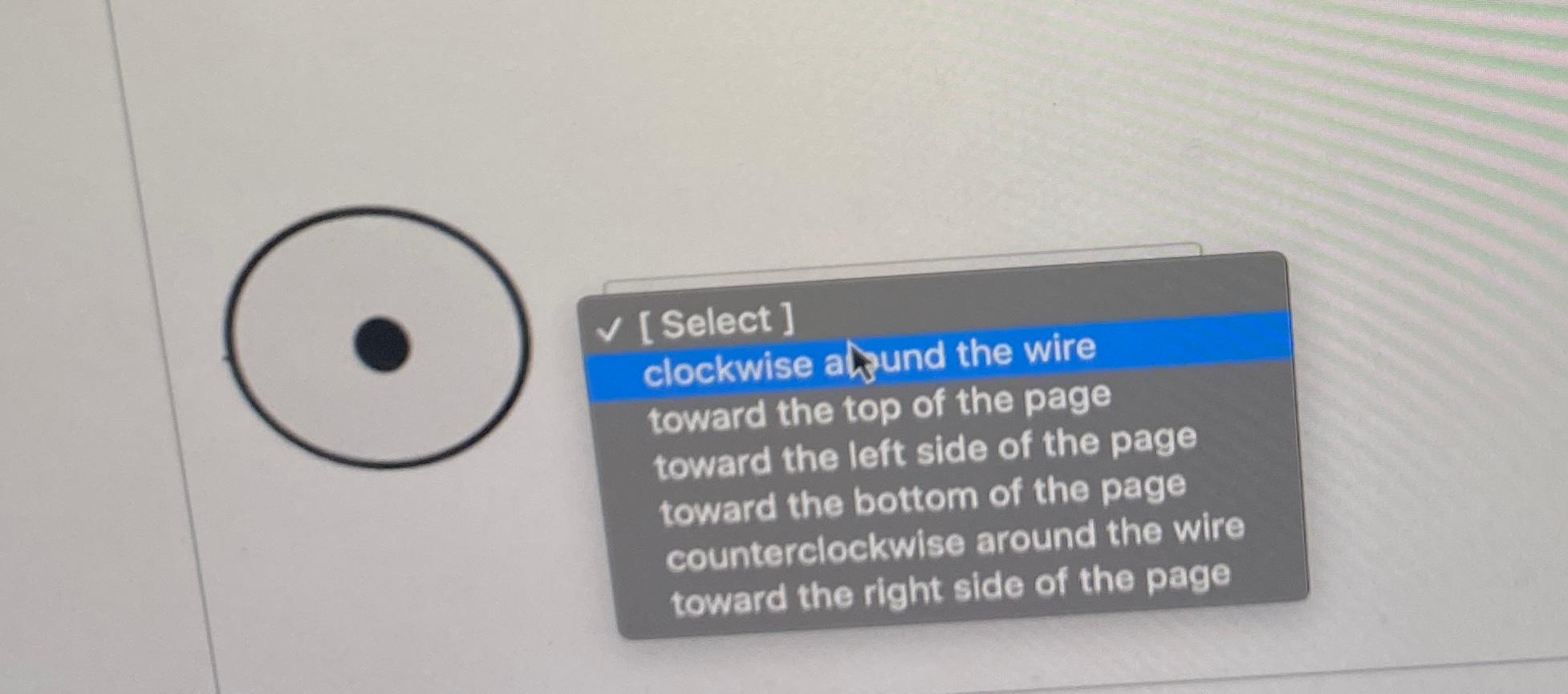 Solved A wire is carrying a current either into the page or | Chegg.com
