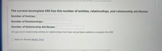 Solved Part 18 of 26 - Entity Relationship Diagrams (ERDs) | Chegg.com