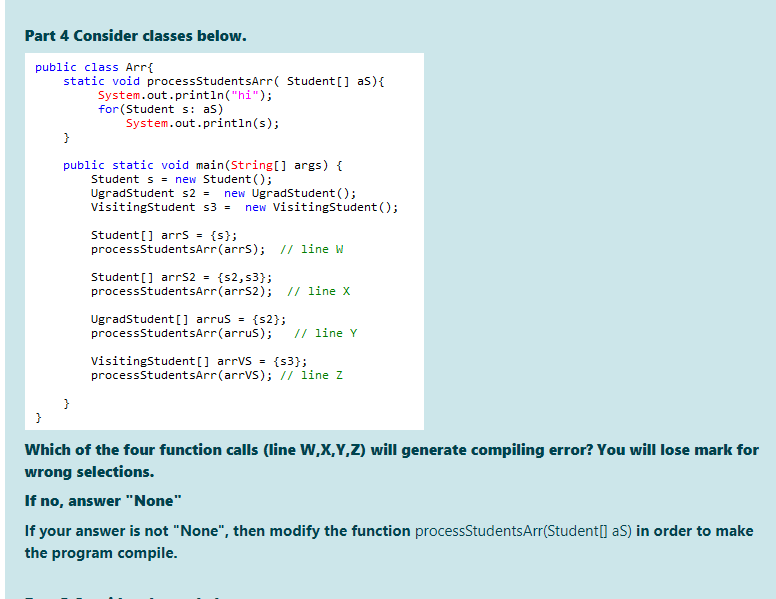 Solved Part1. Consider the follow class. Implement the | Chegg.com