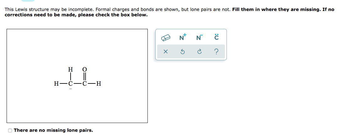 Solved This Lewis structure may be incomplete. Formal | Chegg.com