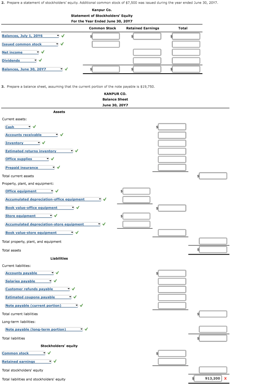 Solved Multiple-step income statement and balance sheet The | Chegg.com