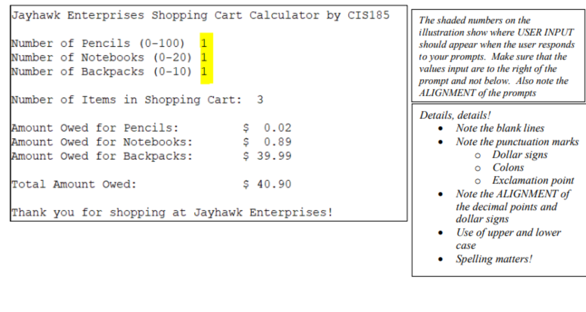 Solved Help, my code needs to be followed exactly as the | Chegg.com