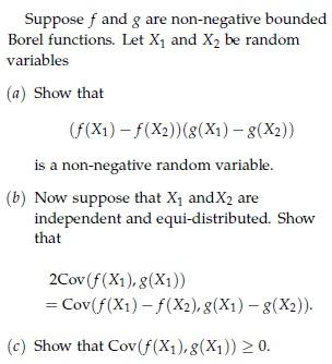 Solved Suppose f and g are non-negative bounded Borel | Chegg.com