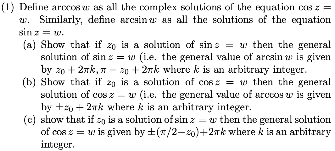 Solved Complex Analysis: Clarification: The bracketed part | Chegg.com