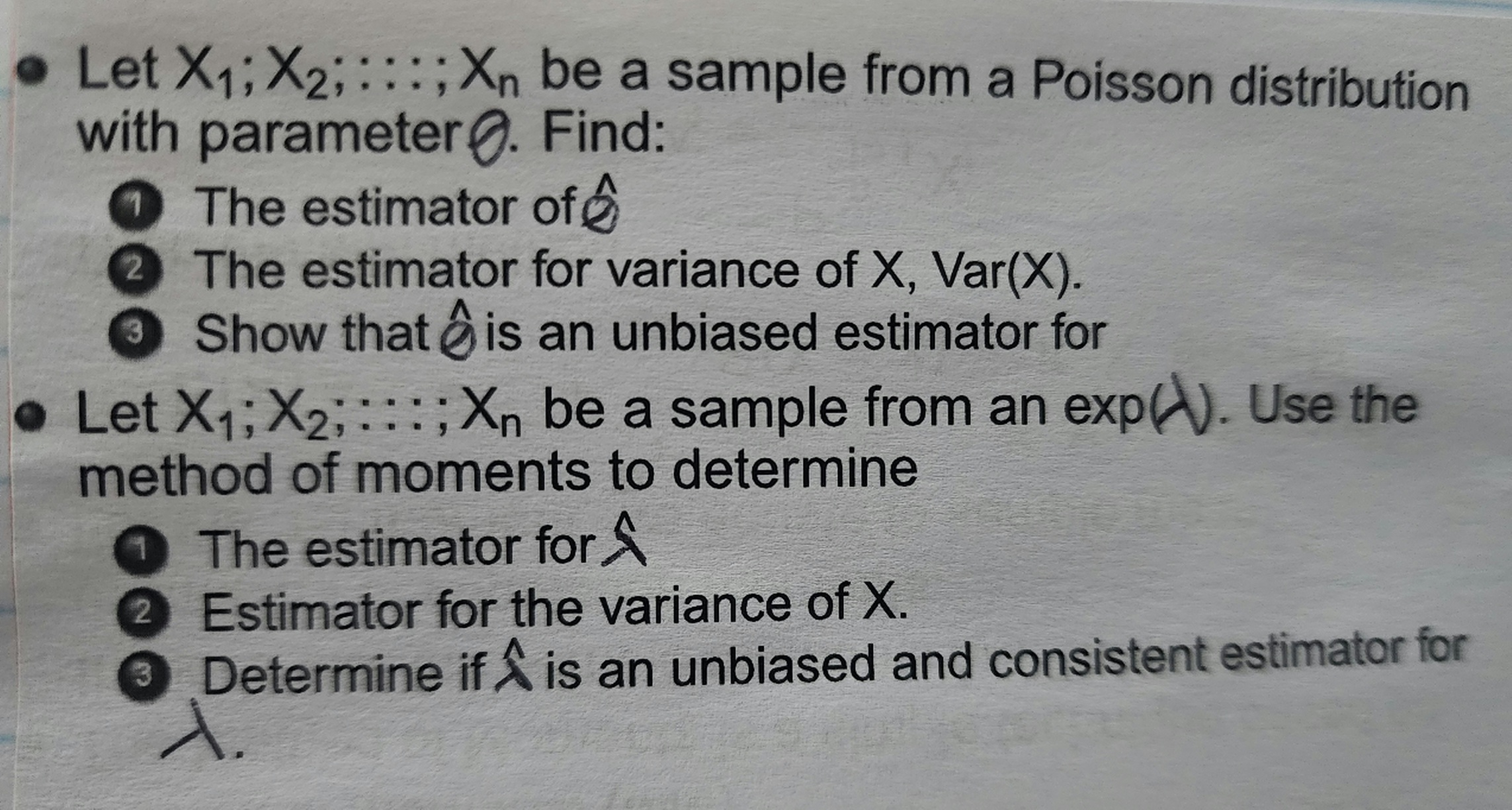 Solved Let X1;X2;:::;Xn be a sample from a Poisson | Chegg.com