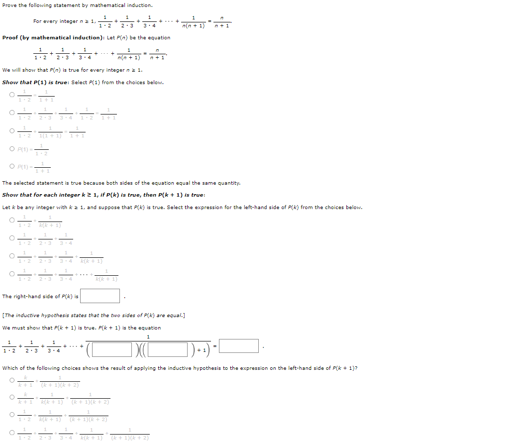 Solved Prove the following statement by mathematical | Chegg.com