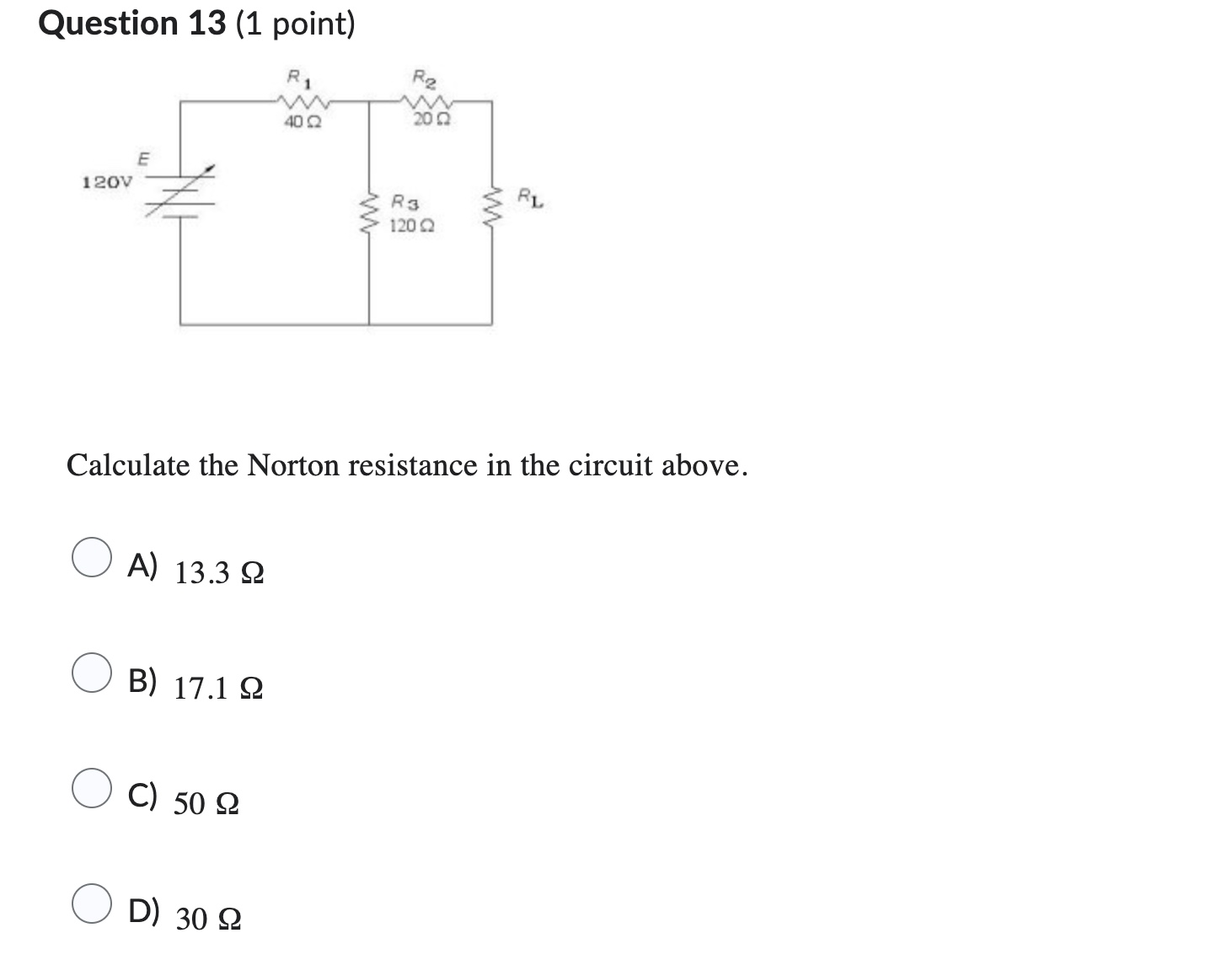 Solved Question 13 (1 point) Calculate the Norton resistance | Chegg.com Solved Question 13 (1 point) Calculate the Norton resistance | Chegg.com